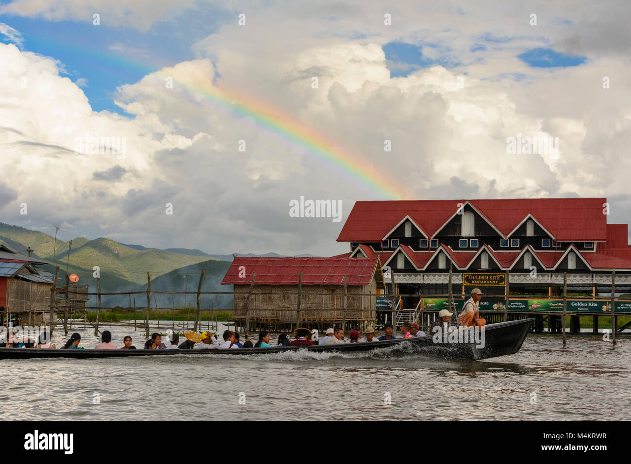 Boat rainbow hi-res stock photography and images - Alamy