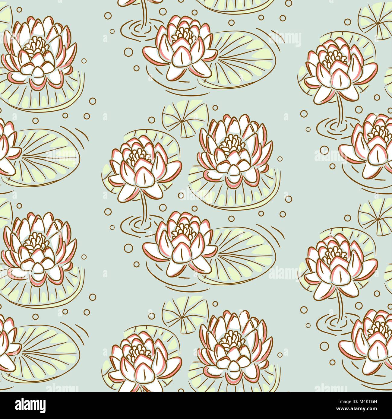 Pastel lotus flower Stock Vector Images - Alamy