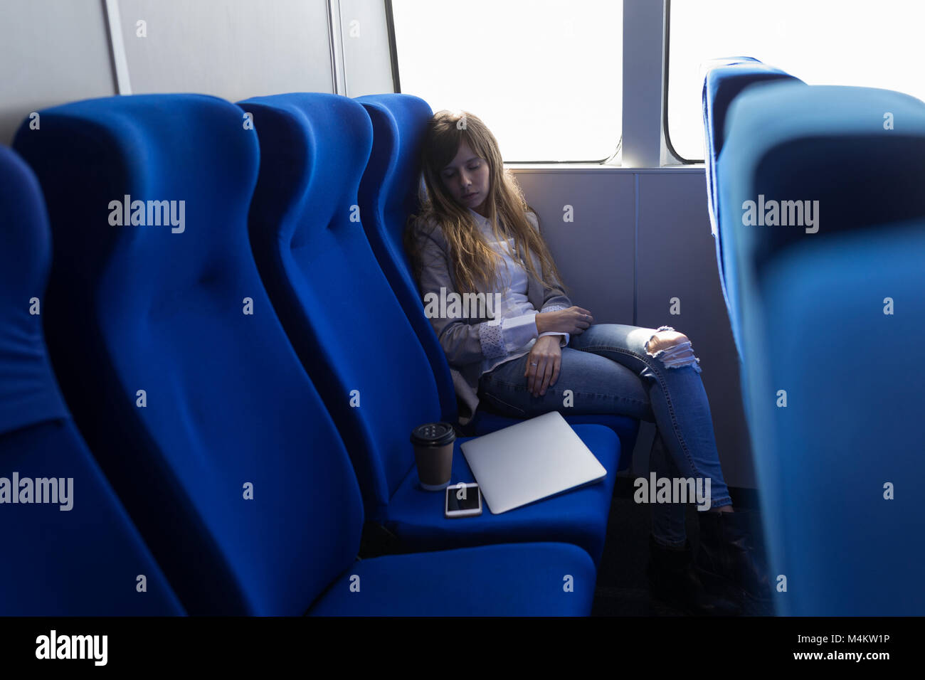 Woman sleeping in cruise ship Stock Photo - Alamy