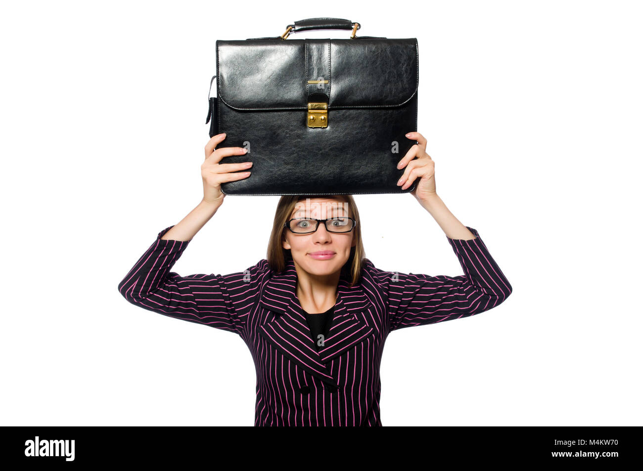 Woman businesswoman concept isolated white background Stock Photo - Alamy