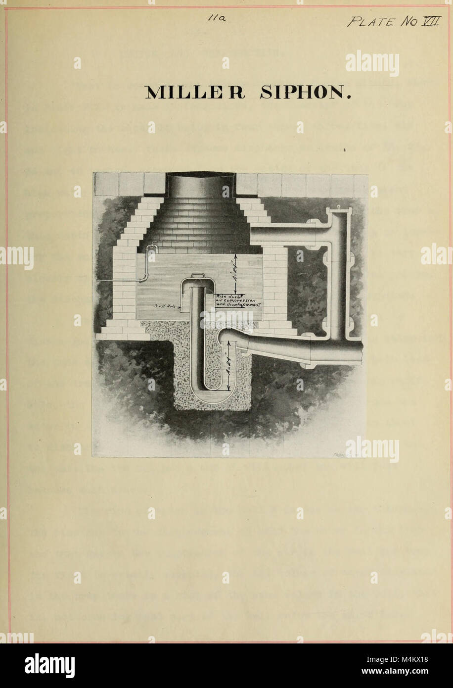 Automatic siphonic apparatus as used in sewerage systems and in sewage ...
