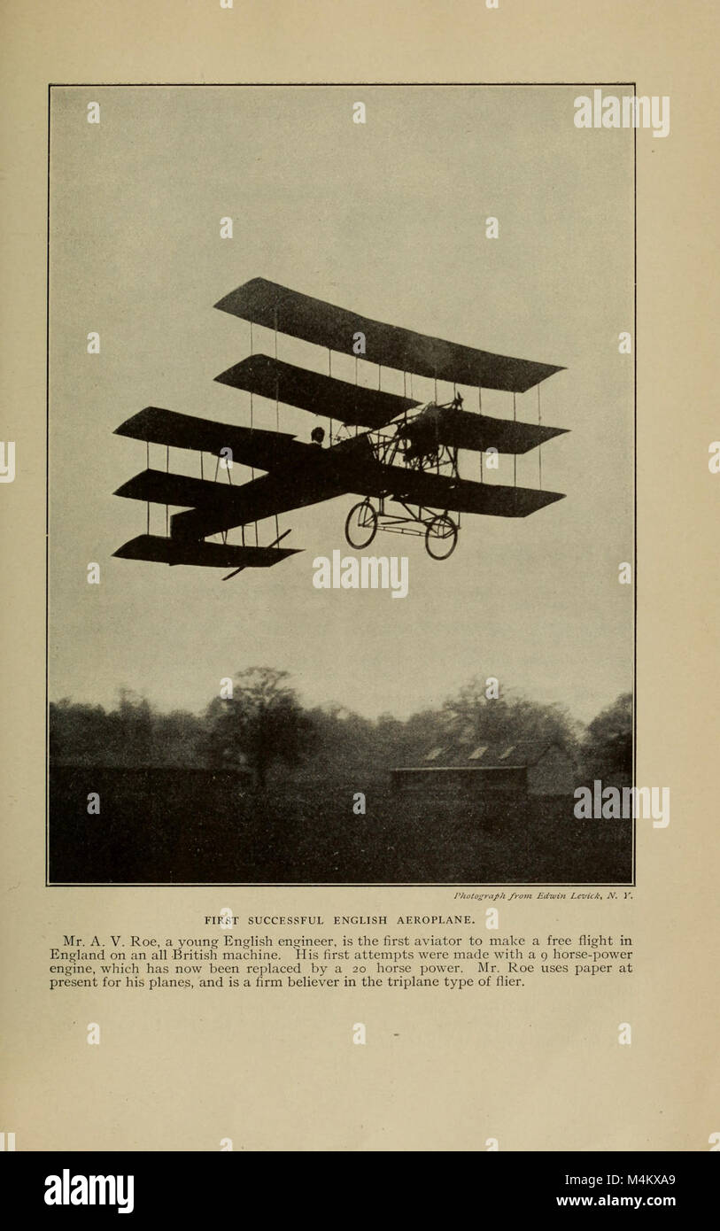 The Avro Triplane was an early 20th-century aircraft developed by the ...