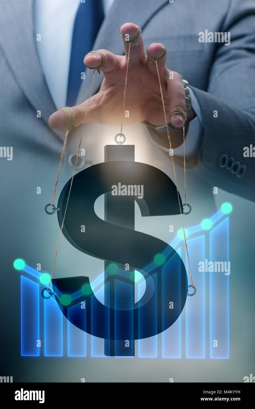 American dollar in floating exchange rate concept Stock Photo - Alamy