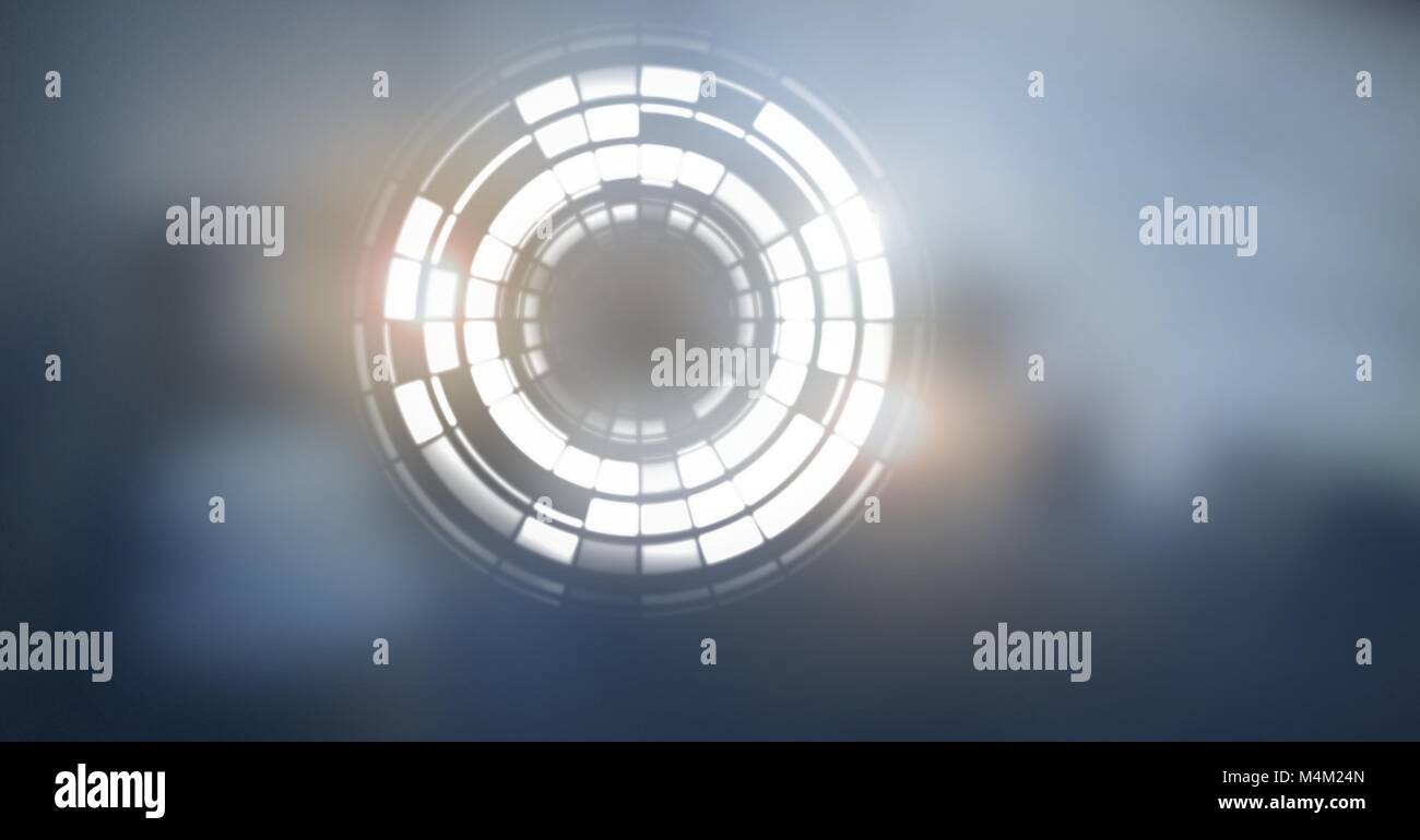 Glowing circle technology interface Stock Photo - Alamy