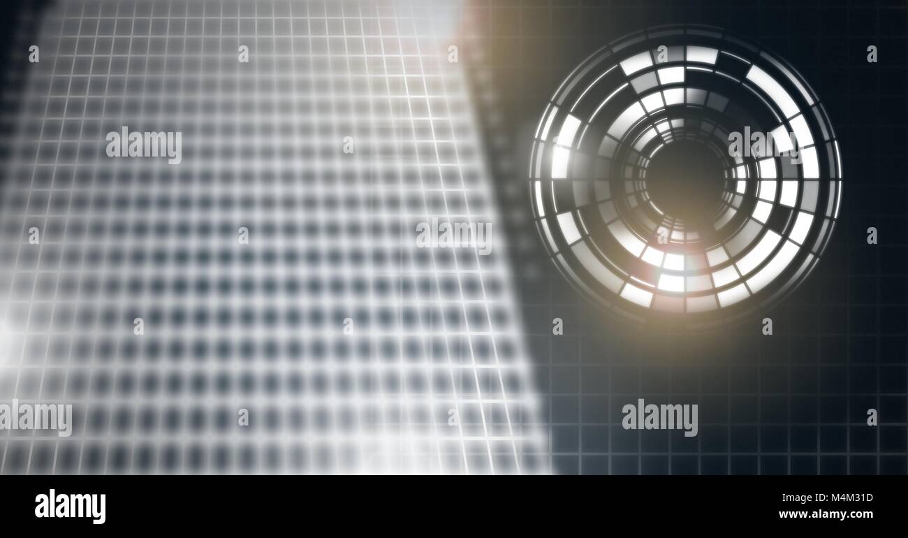 Glowing circle technology interface Stock Photo - Alamy