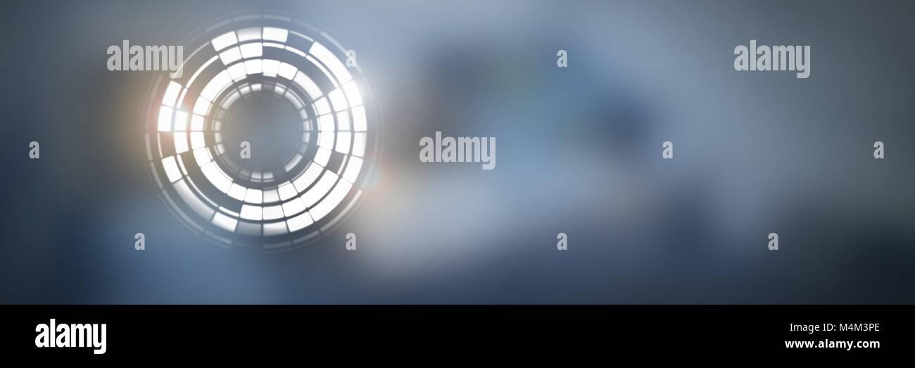 Glowing circle technology interface Stock Photo - Alamy