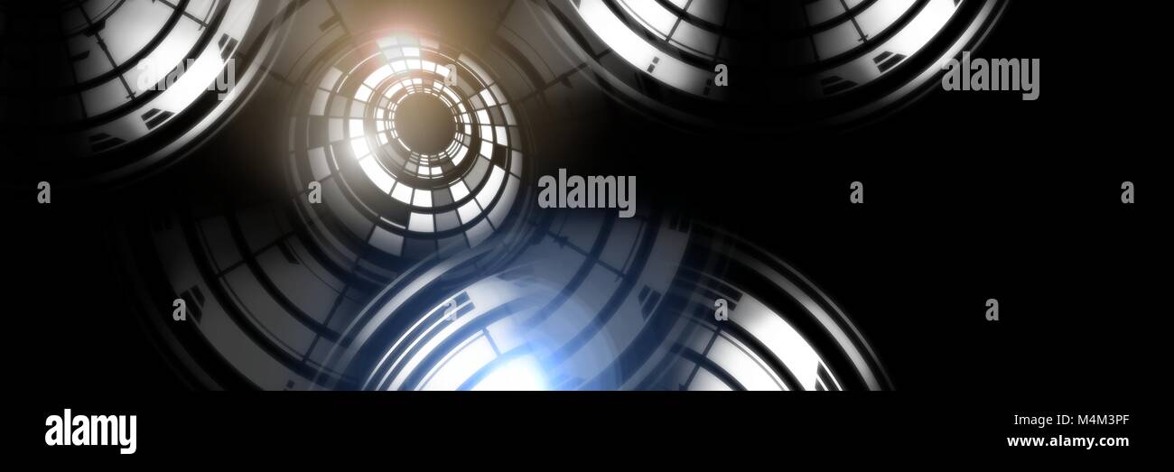 Glowing circle technology interface Stock Photo - Alamy