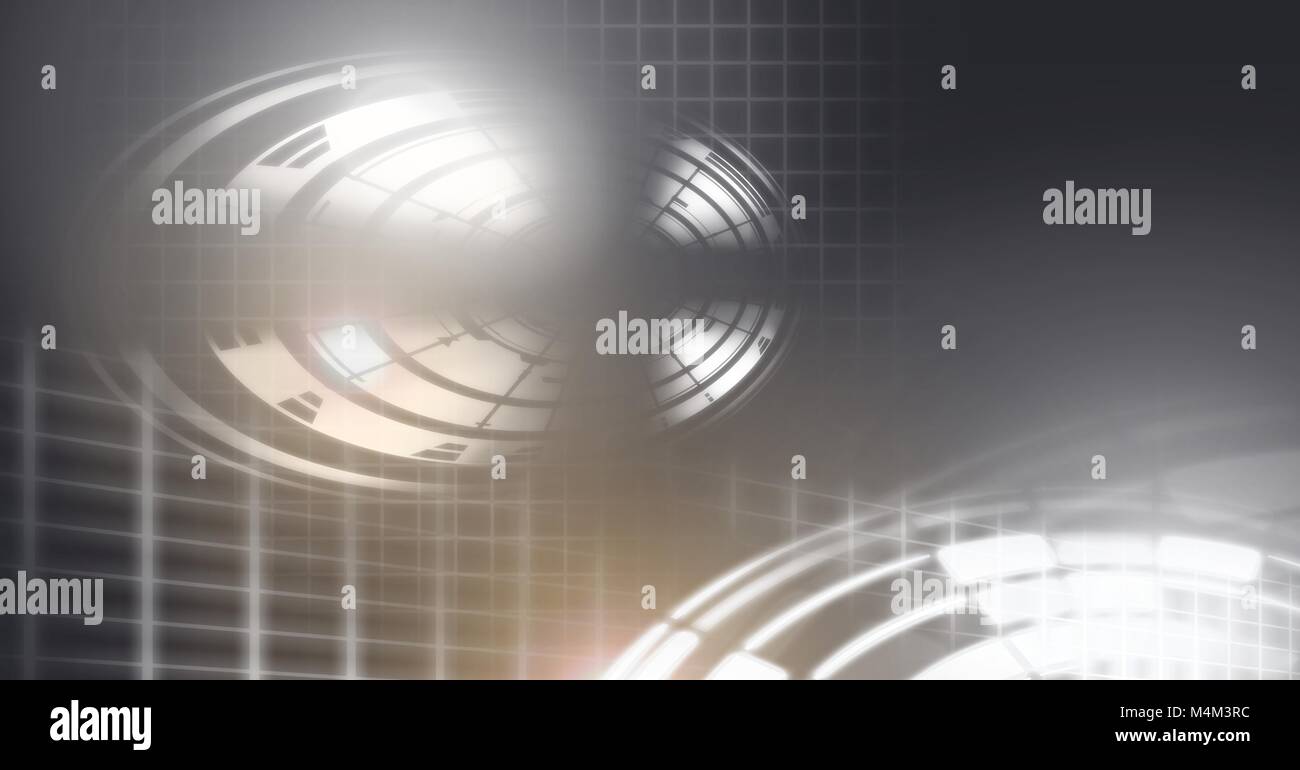 Glowing circle technology interface Stock Photo - Alamy