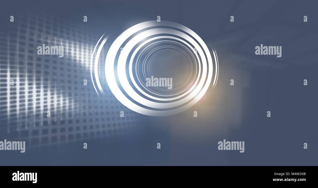 Glowing circle technology interface Stock Photo - Alamy