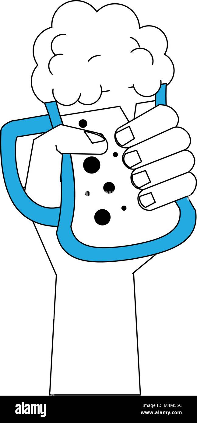 Hand with beer Stock Vector Image & Art - Alamy