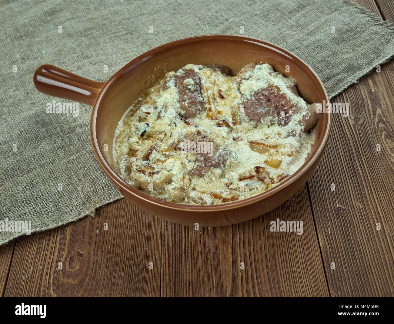 Finnish fried pork loin Stock Photo - Alamy