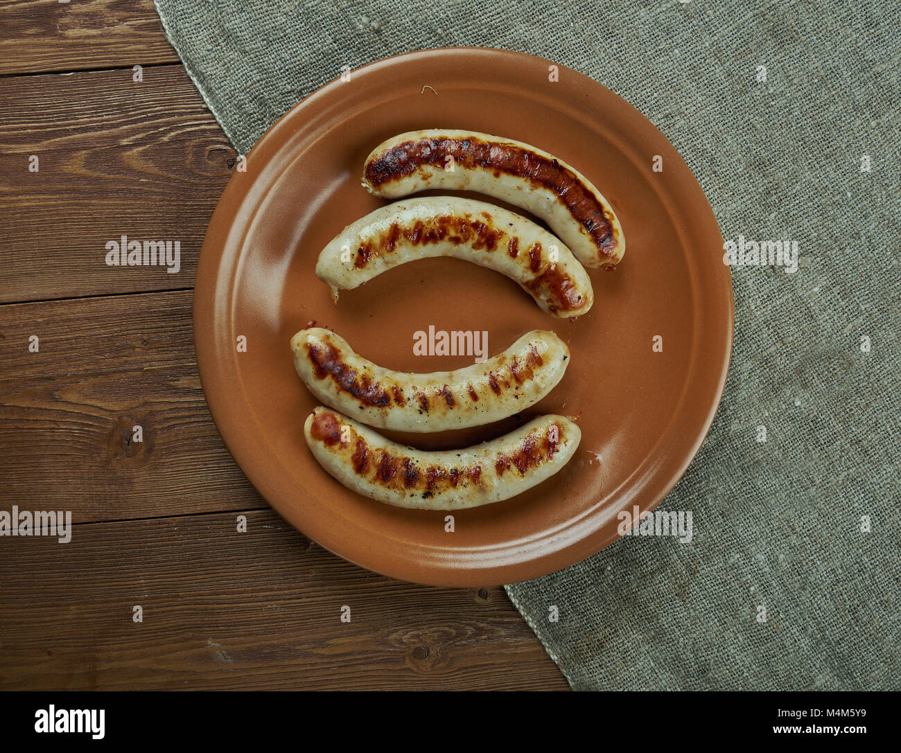 Romanian sausages Virsli Stock Photo - Alamy