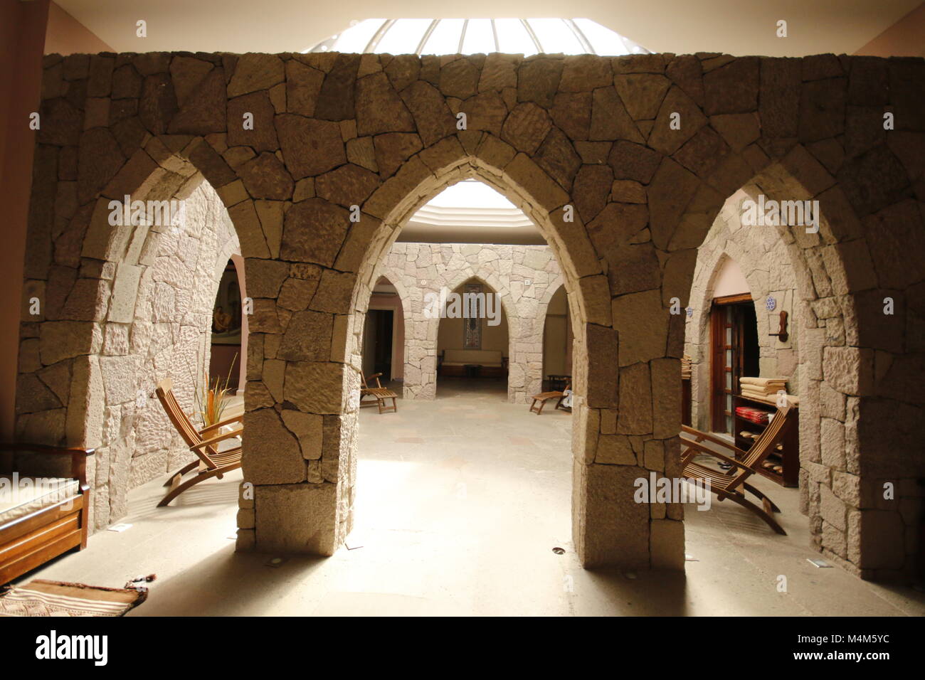 Relaxation in a hammam Stock Photo - Alamy
