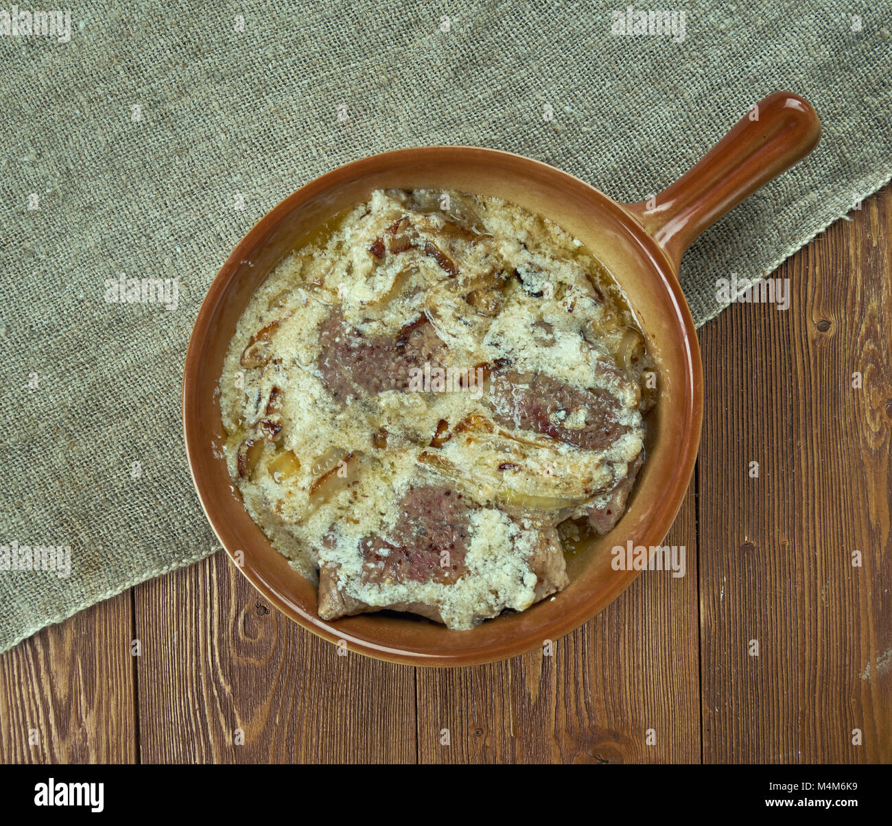 Finnish fried pork loin Stock Photo - Alamy