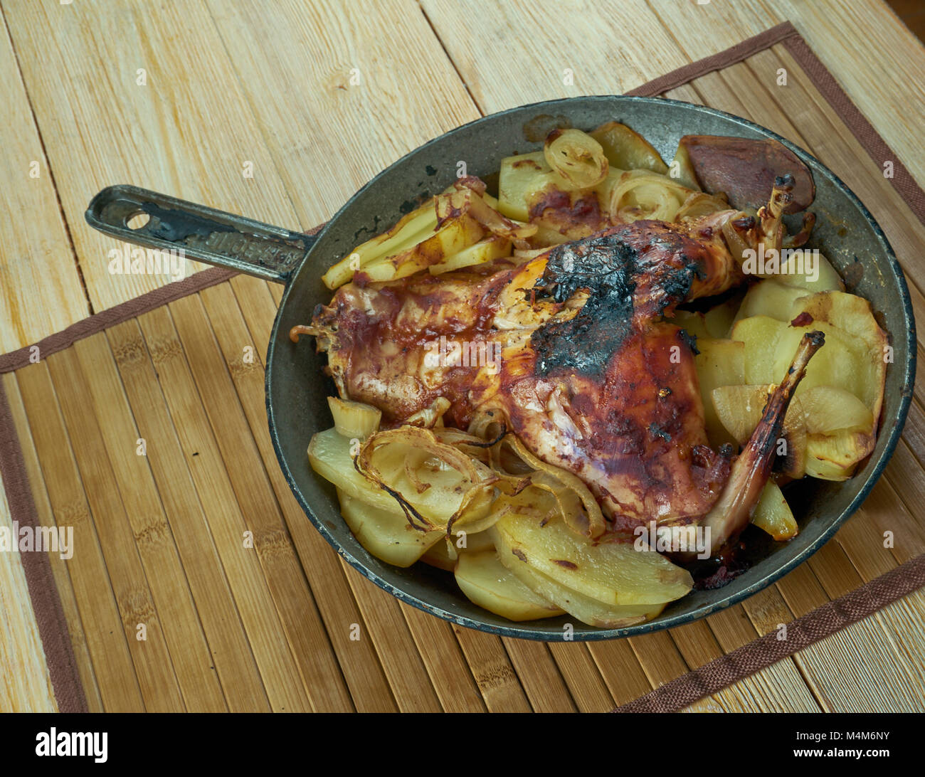 Rabbit roast with vegetable hi-res stock photography and images - Alamy