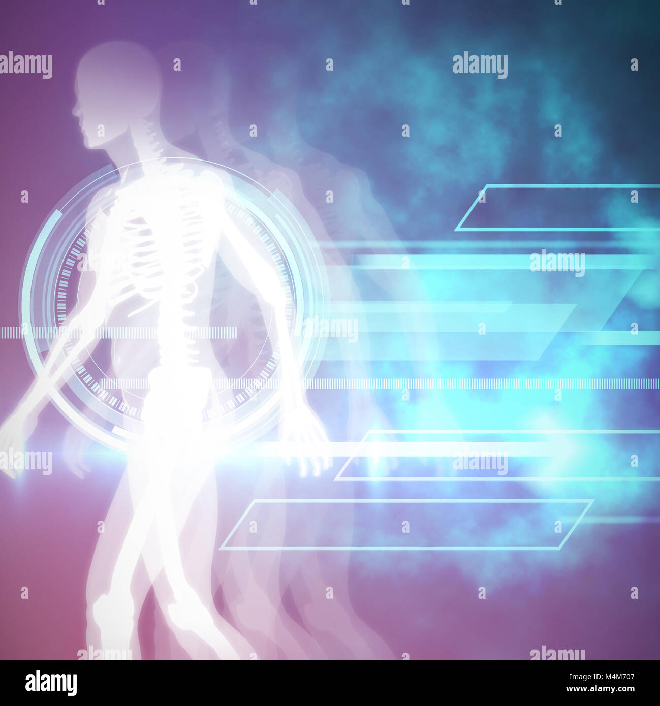 3d abstract bones hi-res stock photography and images - Alamy