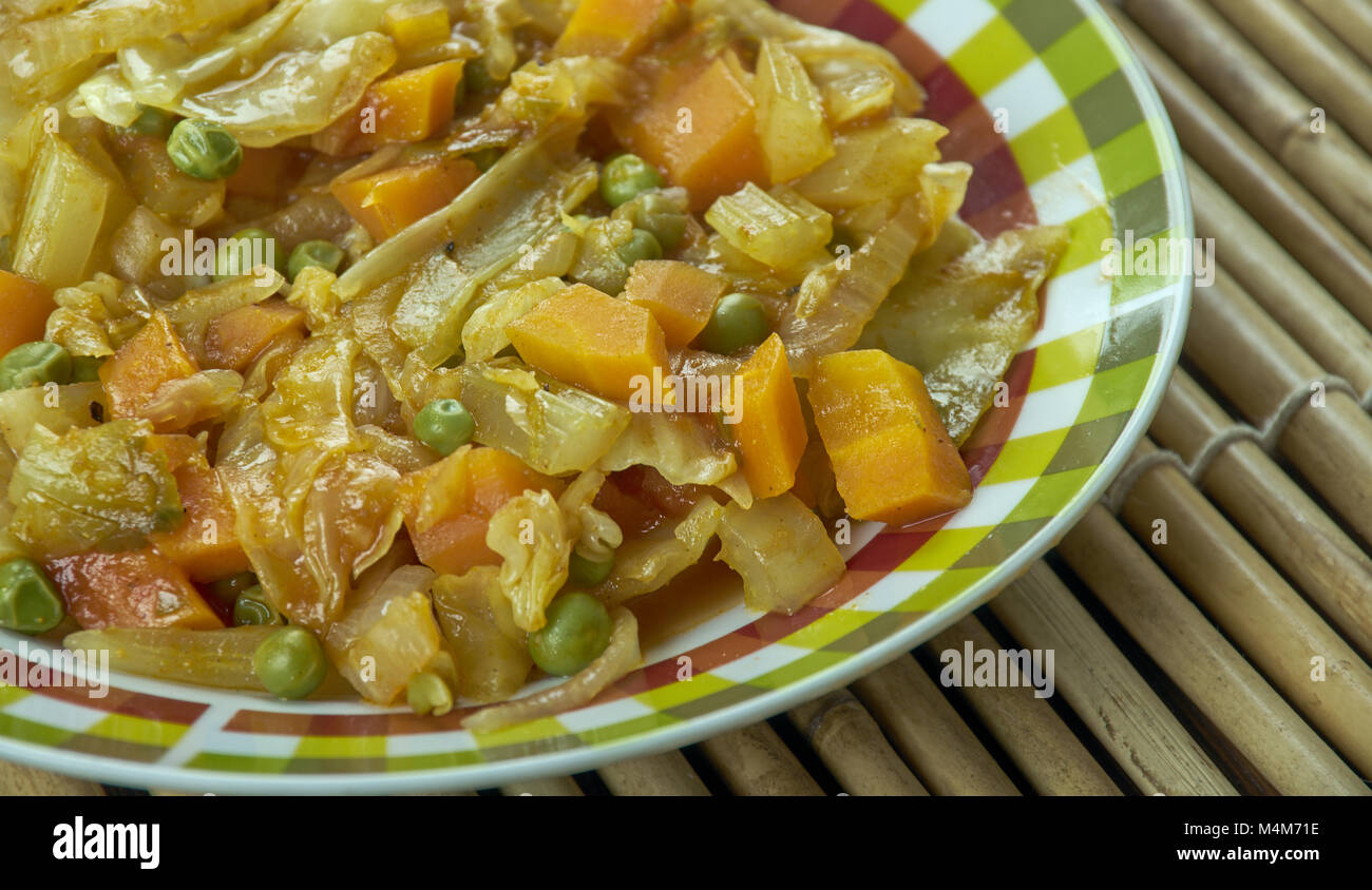 Mixed vegetable Sabzi Stock Photo - Alamy