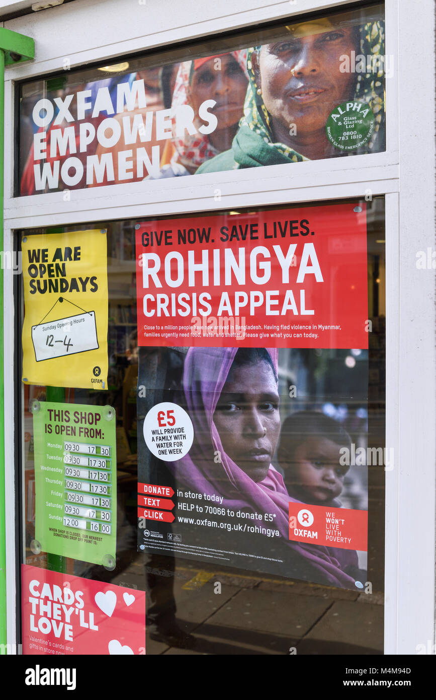 Poster in charity shop window hi-res stock photography and images - Alamy