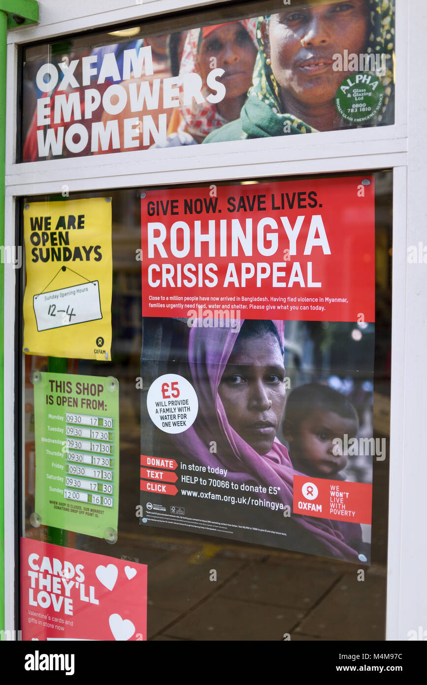 Poster in charity shop window hi-res stock photography and images - Alamy