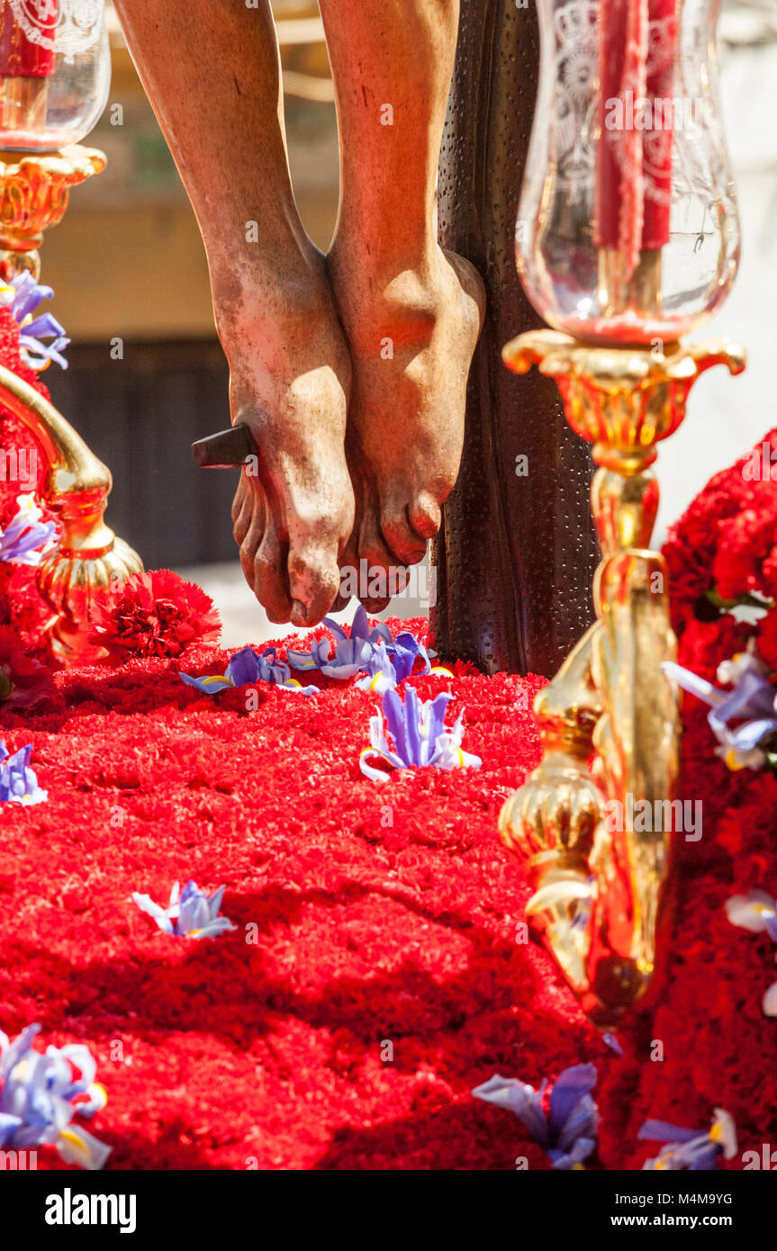 Feet jesus christ nailed cross hi-res stock photography and images - Alamy