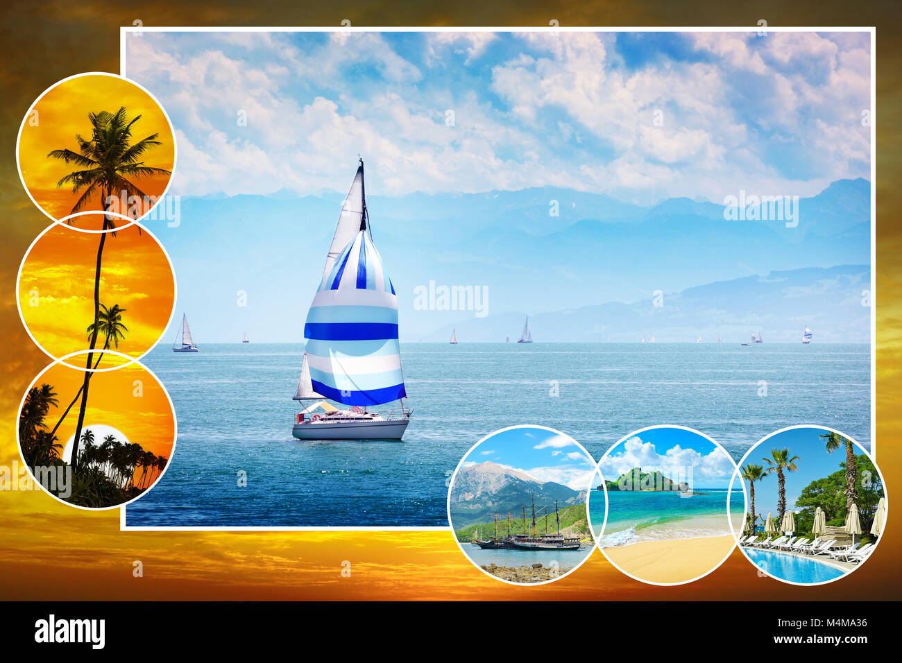 Collage cruise ship hi-res stock photography and images - Alamy