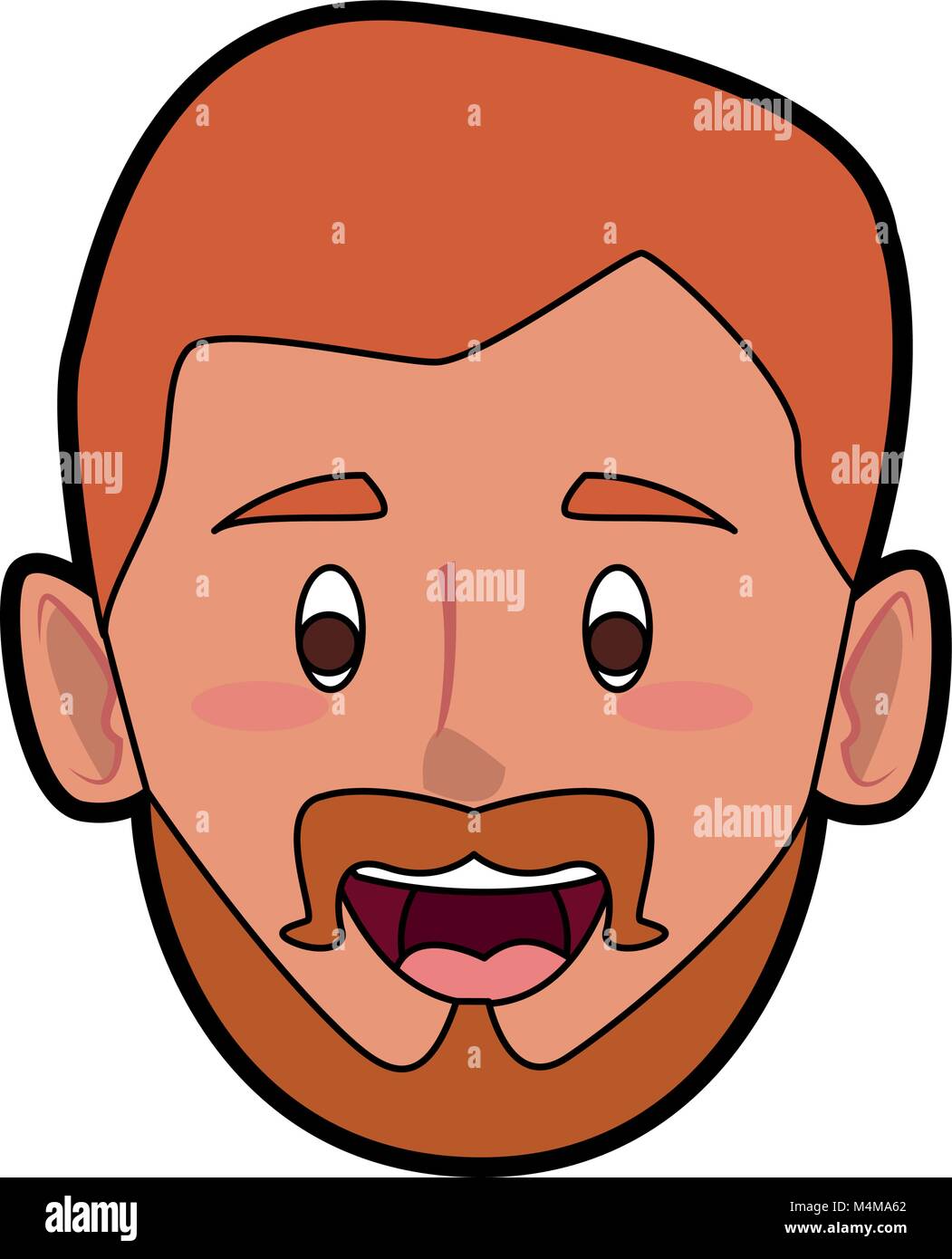 Man smiling face cartoon Stock Vector Image & Art - Alamy