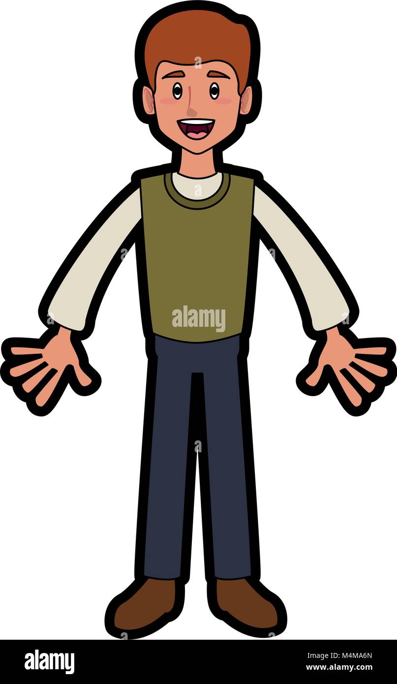 Man smiling cartoon Stock Vector Image & Art - Alamy