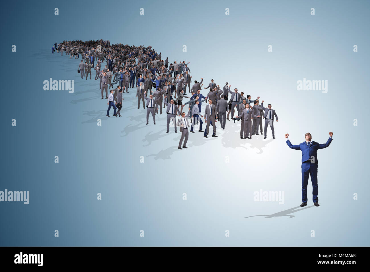 Crowd of business people in concept Stock Photo - Alamy