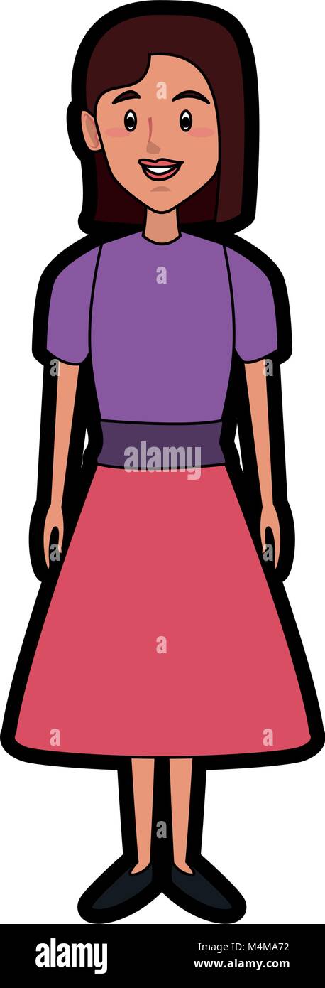Beautiful woman cartoon Stock Vector Image & Art - Alamy