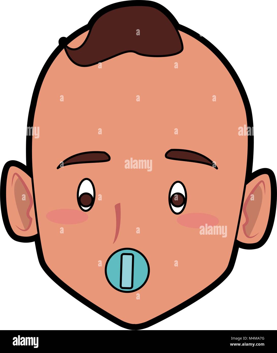Cute baby face cartoon Stock Vector Image & Art - Alamy