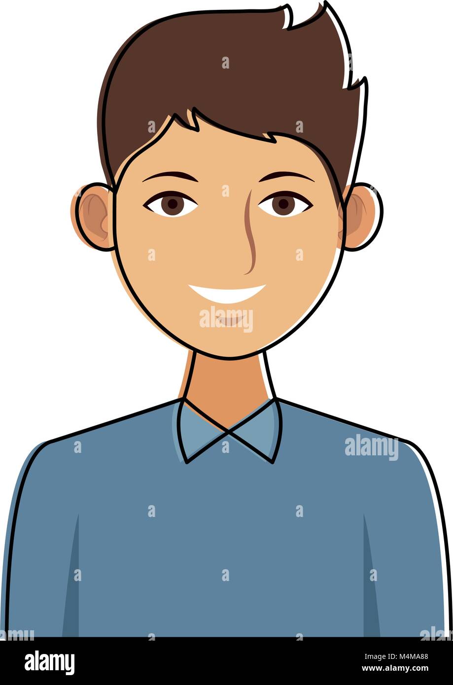 Man smiling cartoon Stock Vector Image & Art - Alamy