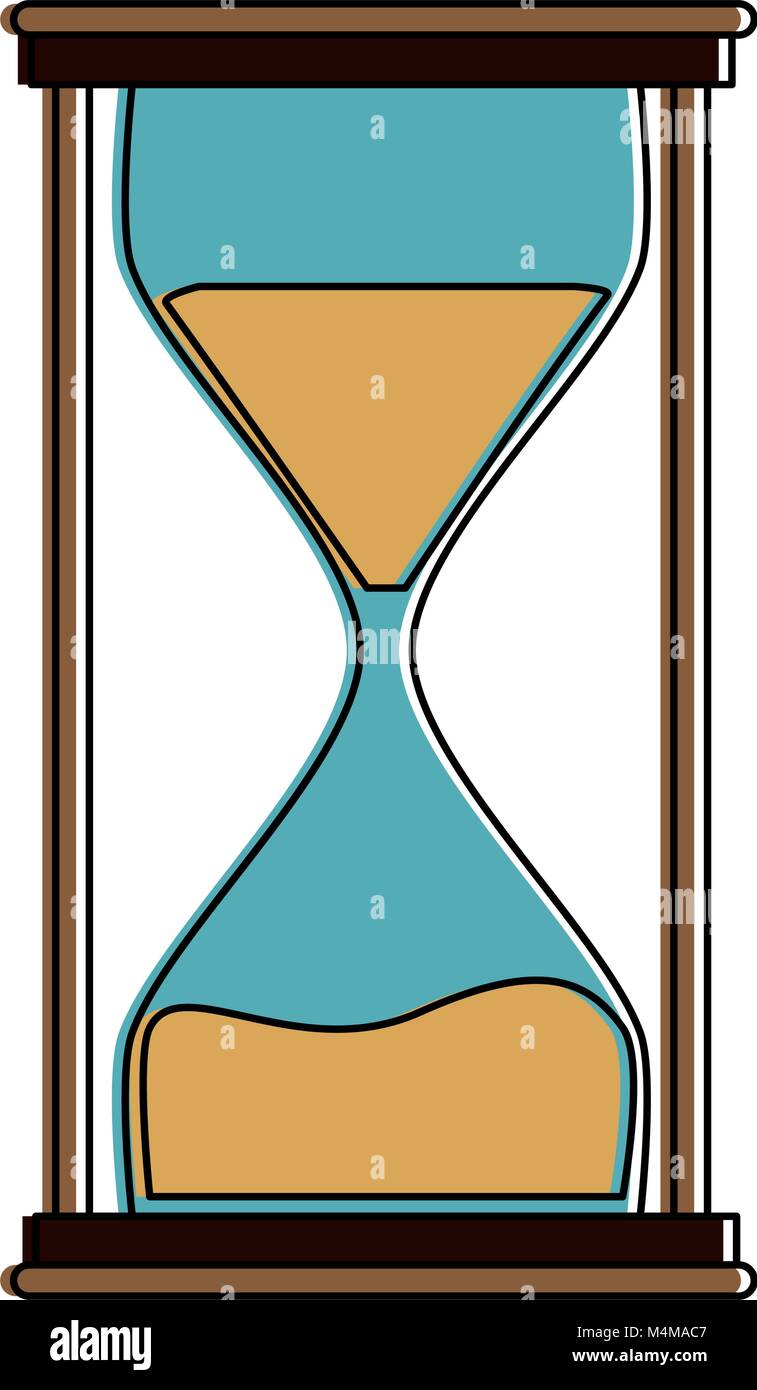Hourglass antique clock symbol Stock Vector Image & Art - Alamy