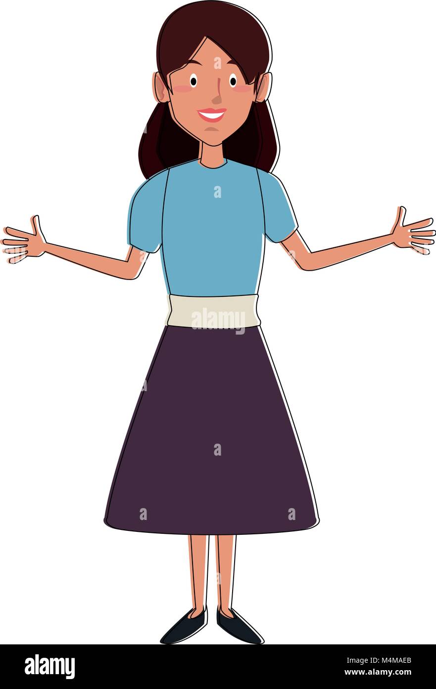 Beautiful woman cartoon Stock Vector Image & Art - Alamy