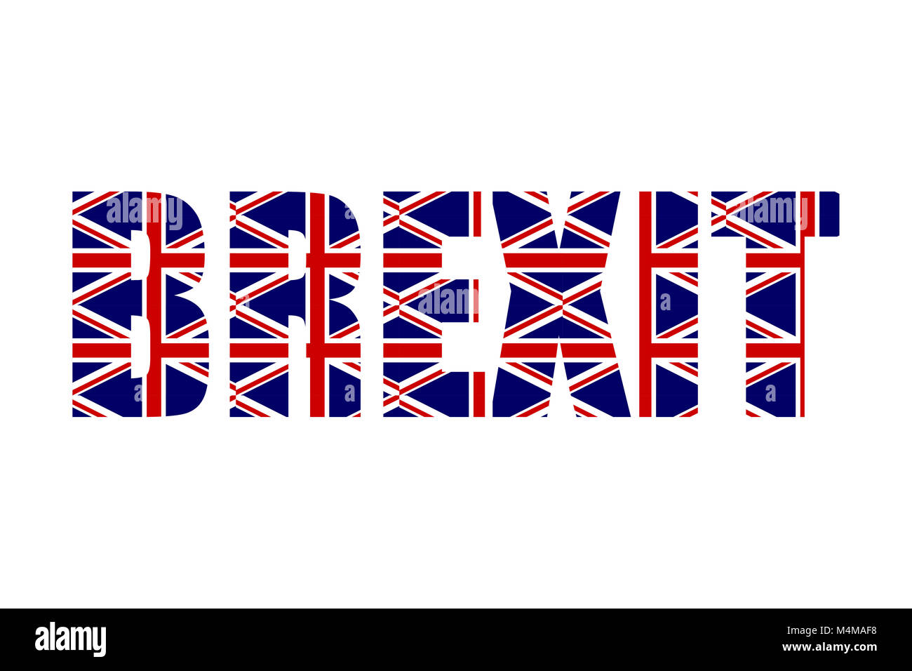 Brexit word in Union Jack colours Stock Photo - Alamy