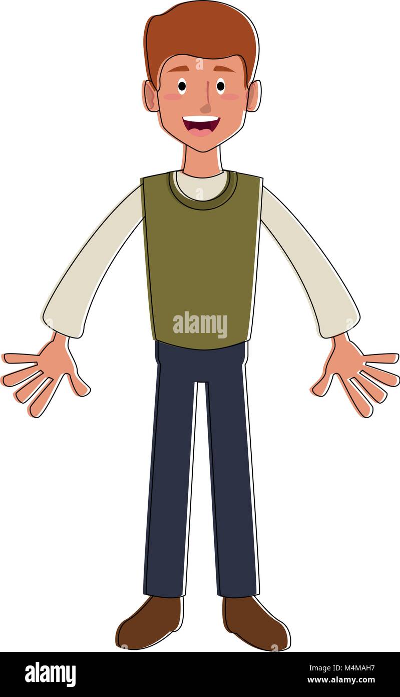 Man smiling cartoon Stock Vector Image & Art - Alamy