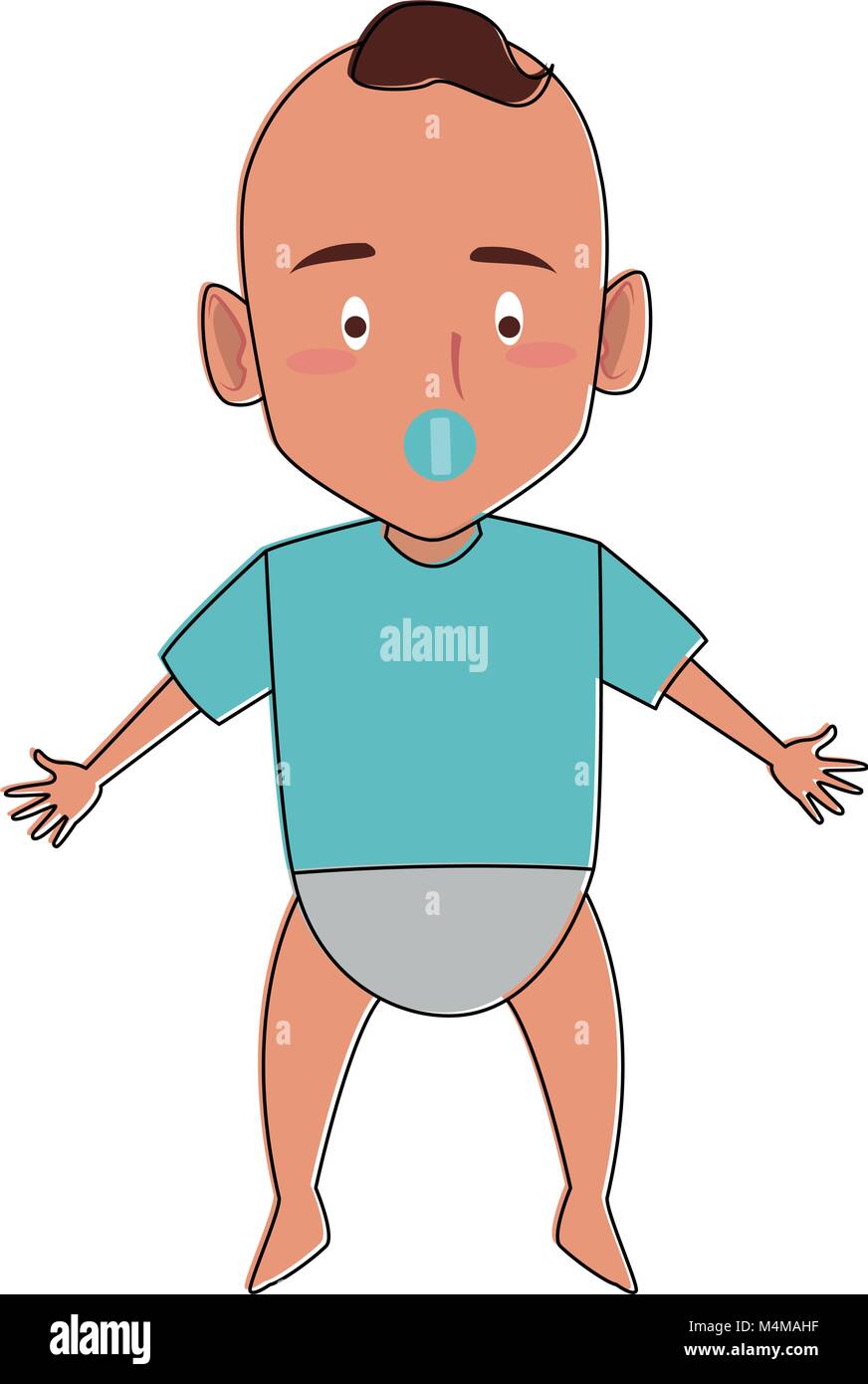 Cute baby cartoon Stock Vector Image & Art - Alamy