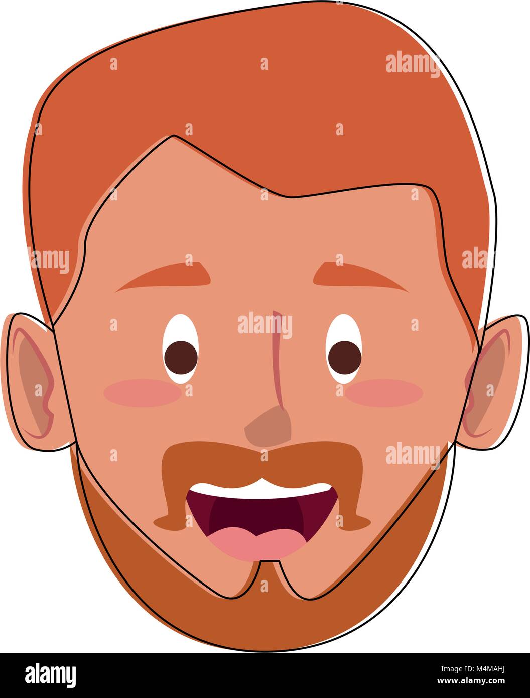 Man smiling face cartoon Stock Vector Image & Art - Alamy