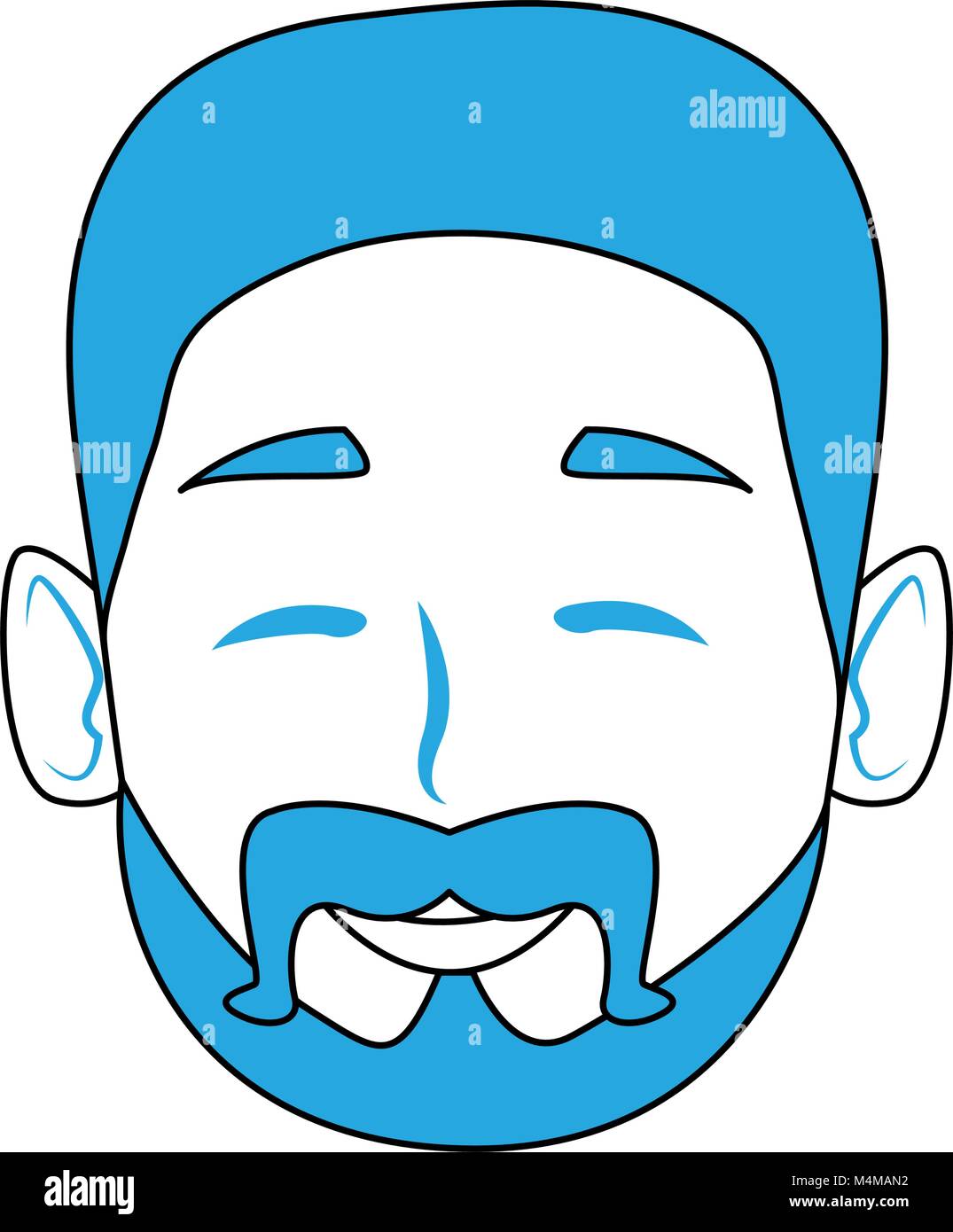 Man smiling face cartoon Stock Vector Image & Art - Alamy