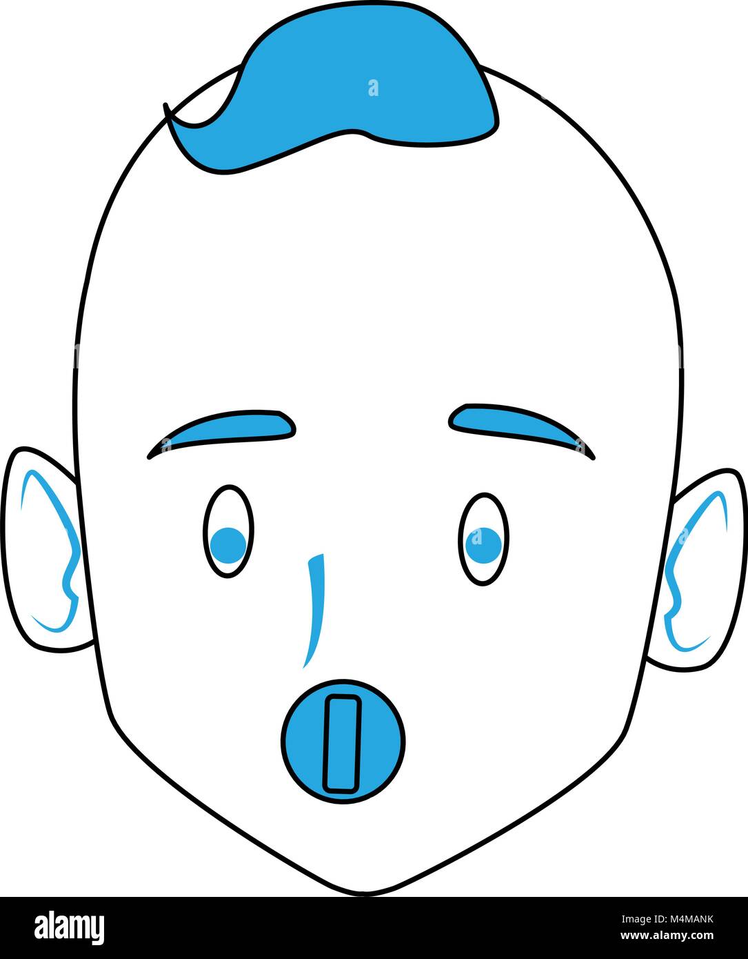 Cute baby face cartoon Stock Vector Image & Art - Alamy