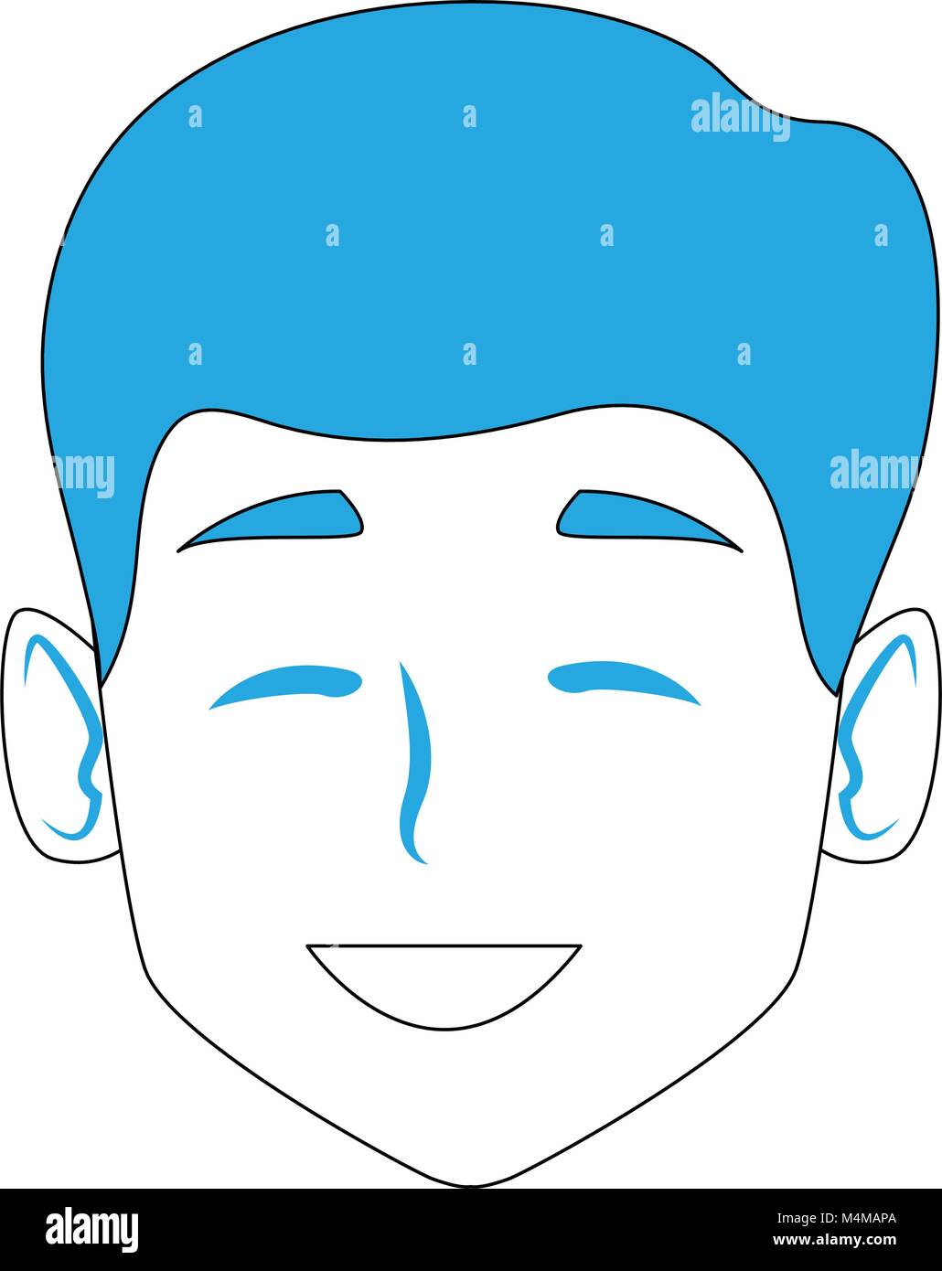 Man smiling face cartoon Stock Vector Image & Art - Alamy