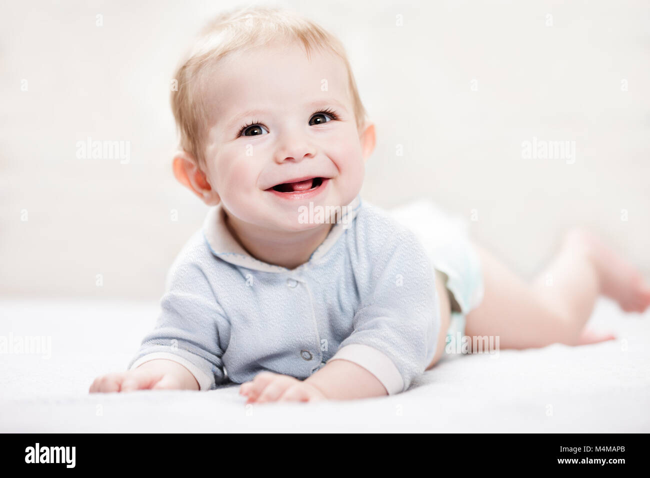 Little cute newborn baby child boy Stock Photo - Alamy