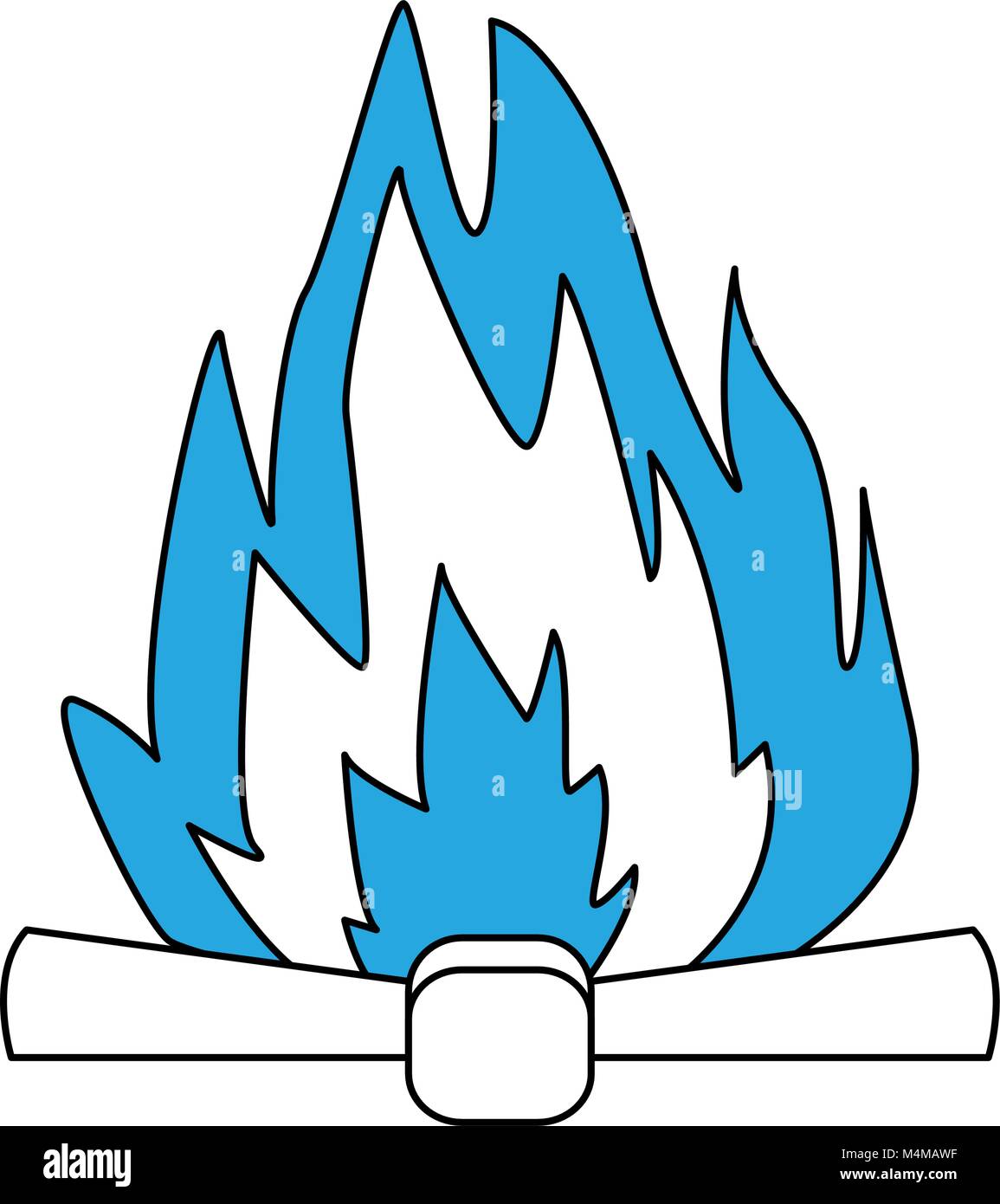 Fire beach bonfire party Stock Vector Images - Alamy