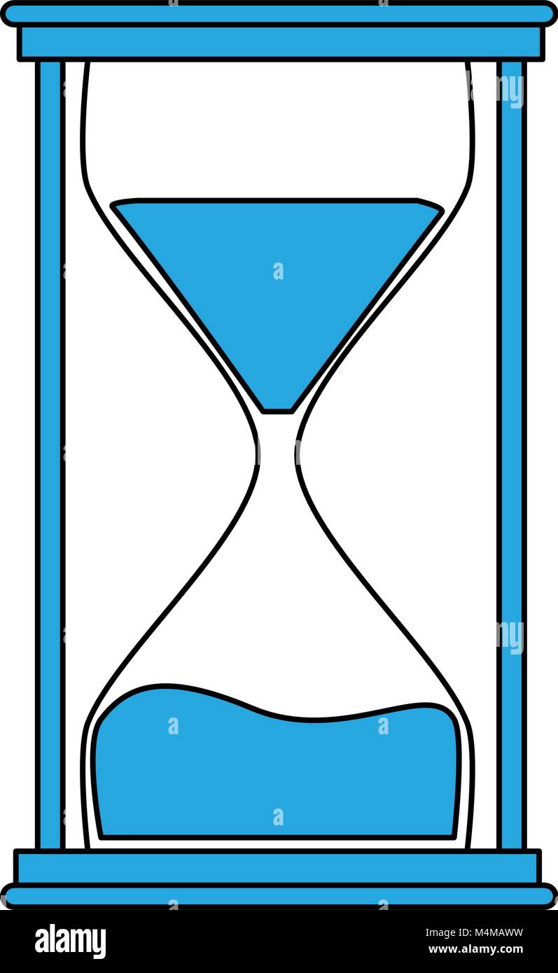 Hourglass antique clock symbol Stock Vector Image & Art - Alamy