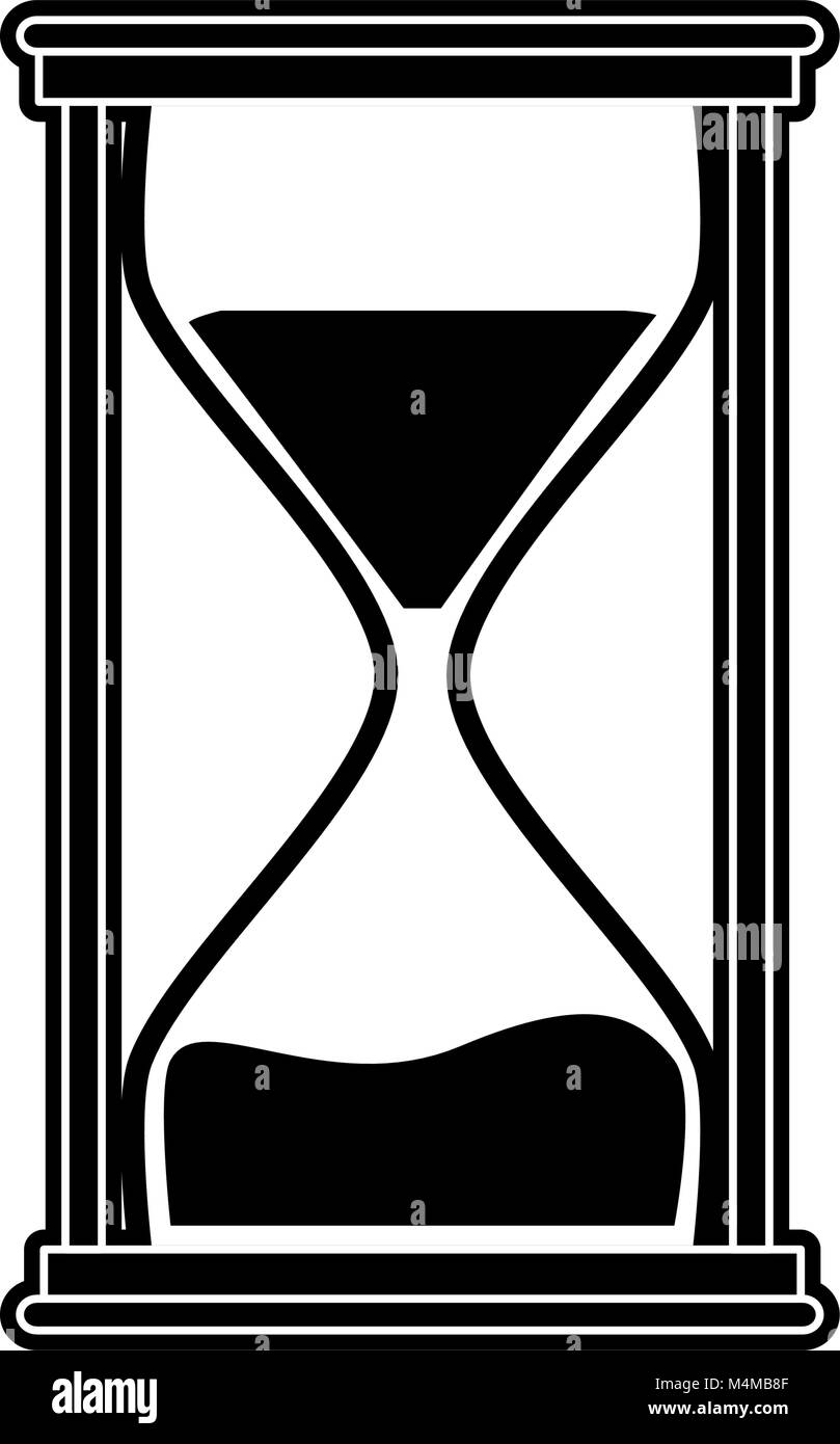 Hourglass antique clock symbol Stock Vector Image & Art - Alamy