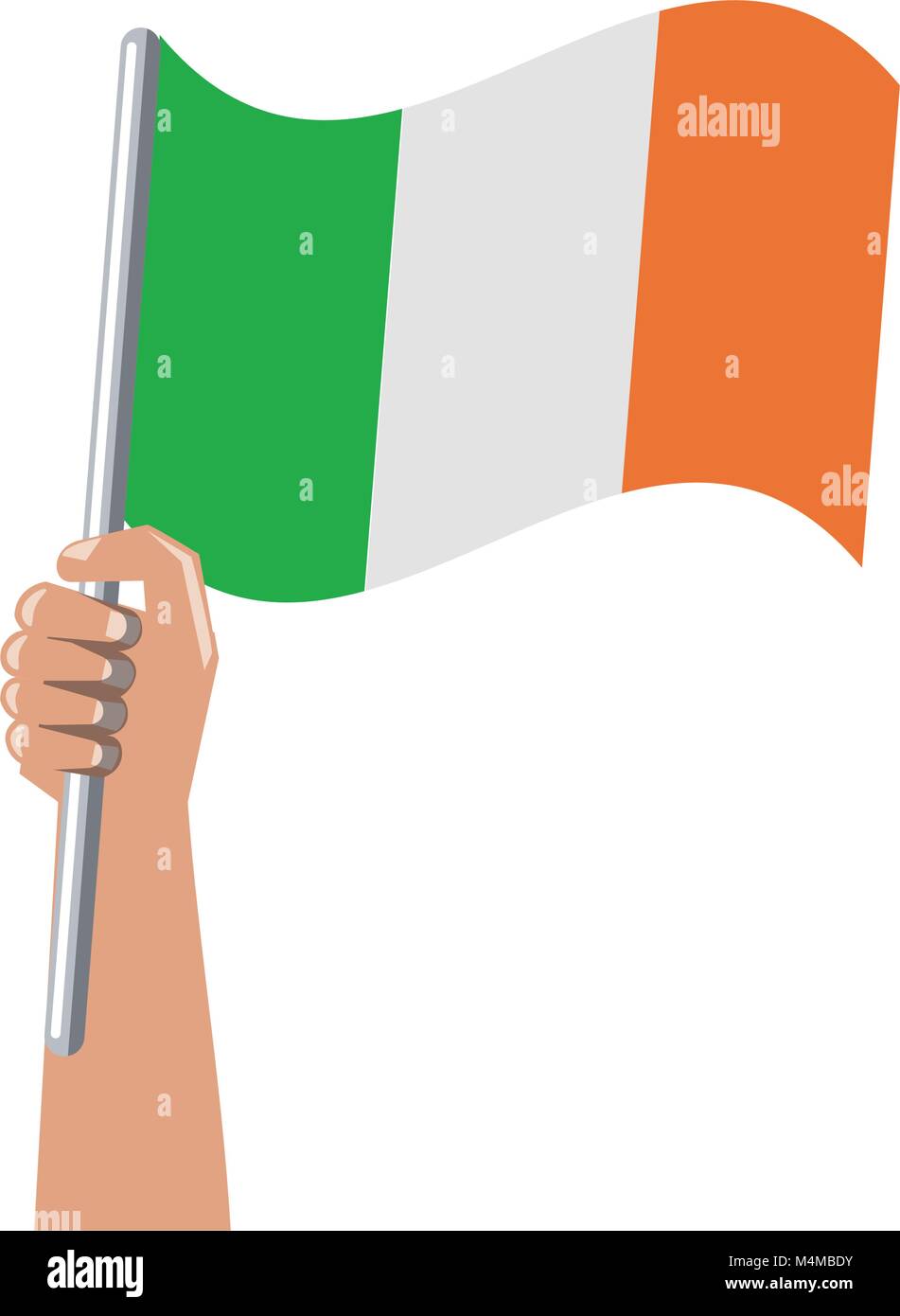 Hand with ireland flag Stock Vector Image & Art - Alamy