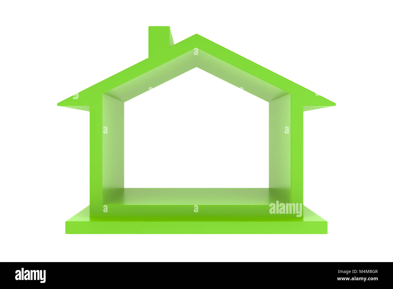 Simple dwelling house on Cut Out Stock Images & Pictures - Alamy