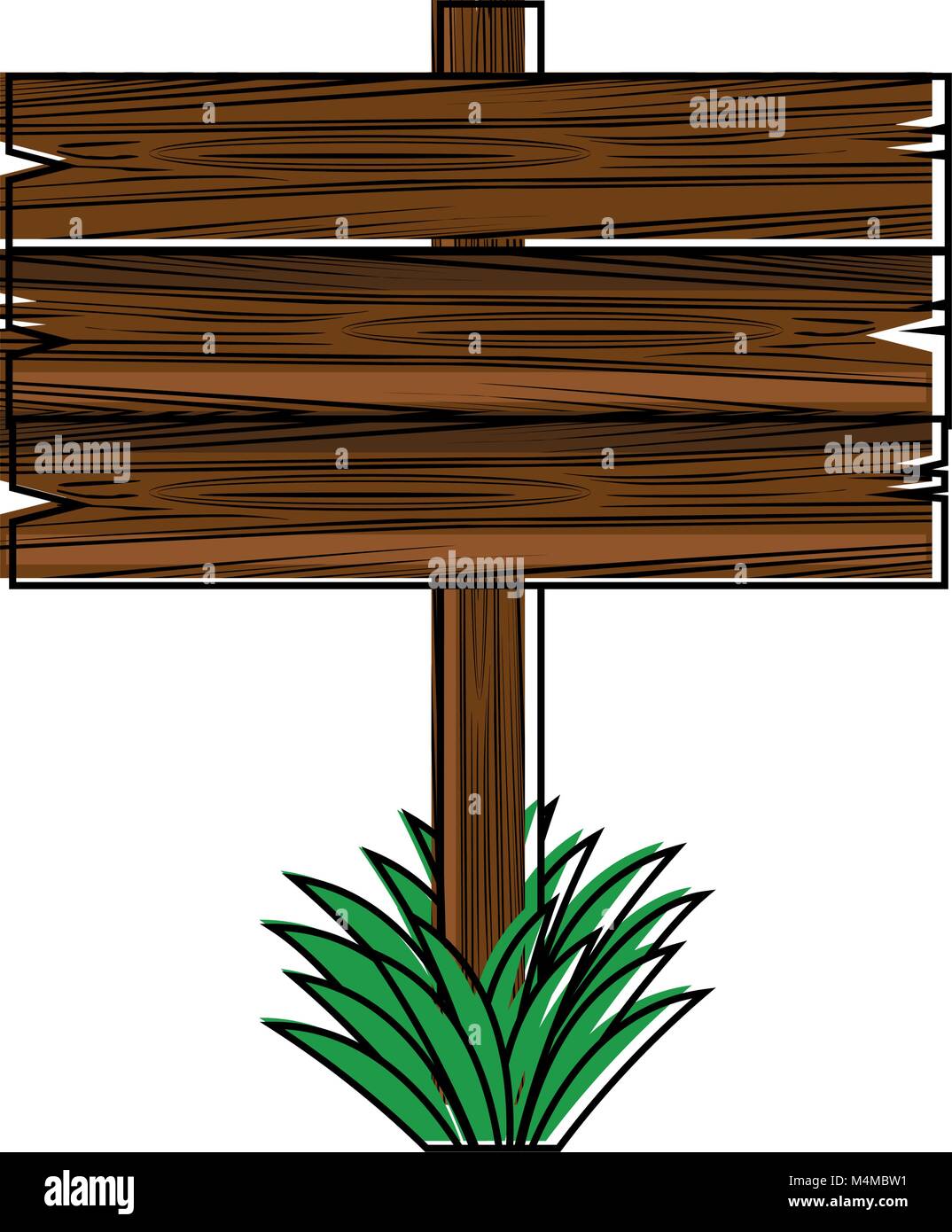 Wooden signpost in blank Stock Vector Image & Art - Alamy