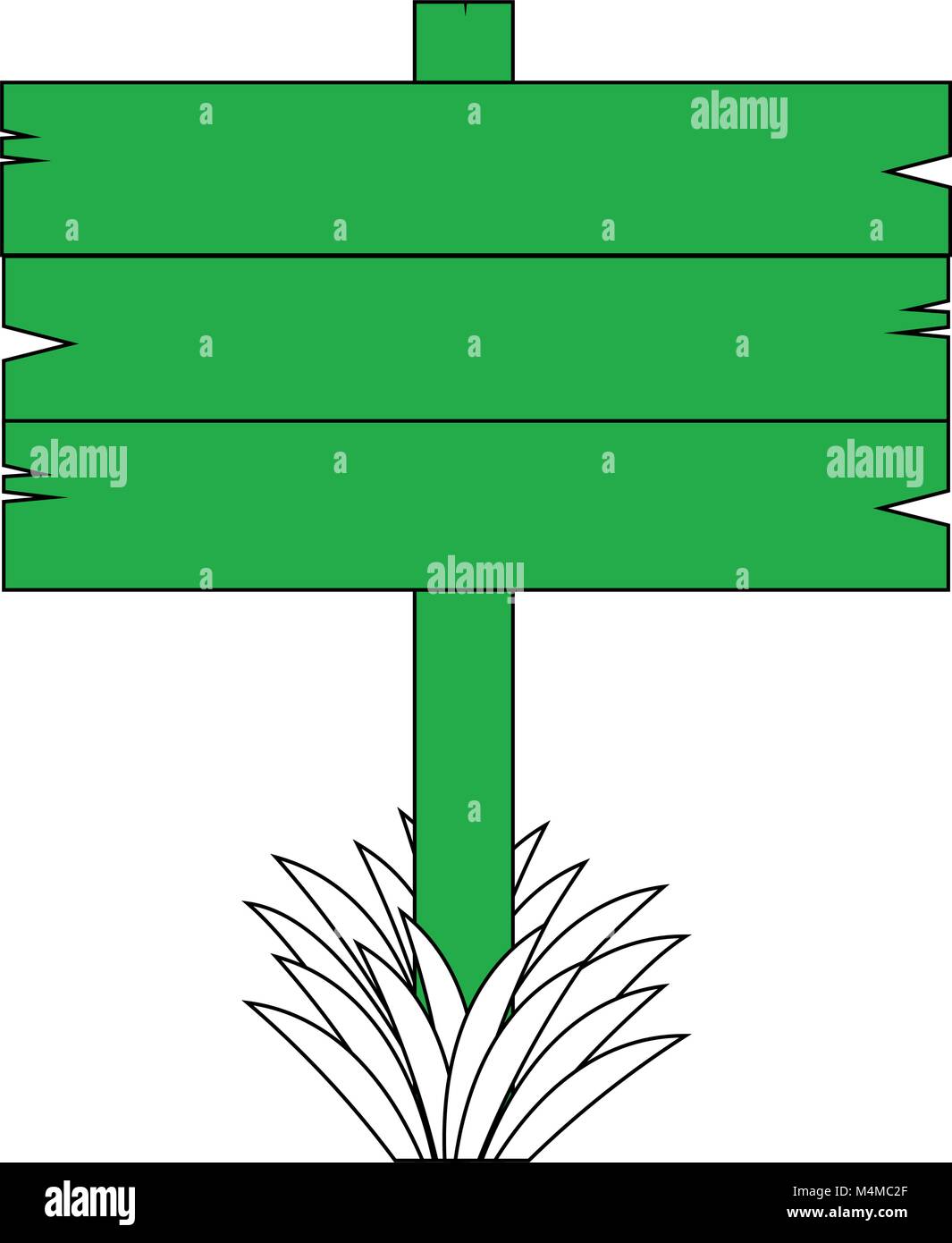 Wooden signpost in blank Stock Vector Image & Art - Alamy