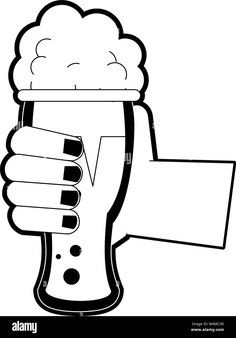 Hand with beer Stock Vector Image & Art - Alamy