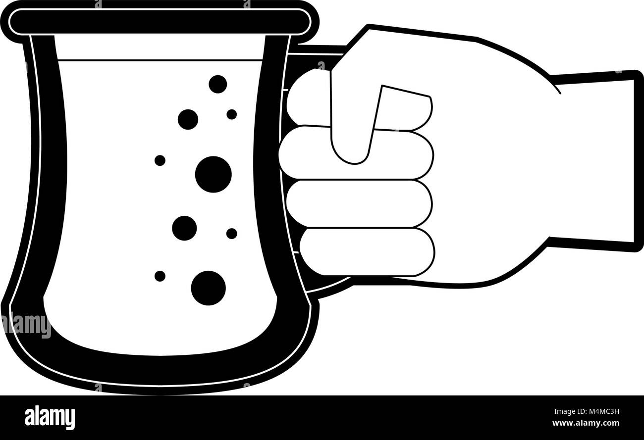 Hand with beer Stock Vector Image & Art - Alamy
